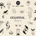 Celestial Designs SVG Bindle, Magic Clipart, Witchcraft PNG, Mystic ...