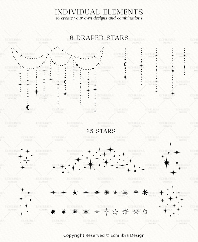 Celestial Designs SVG Bindle, Magic Clipart, Witchcraft PNG, Mystic ...