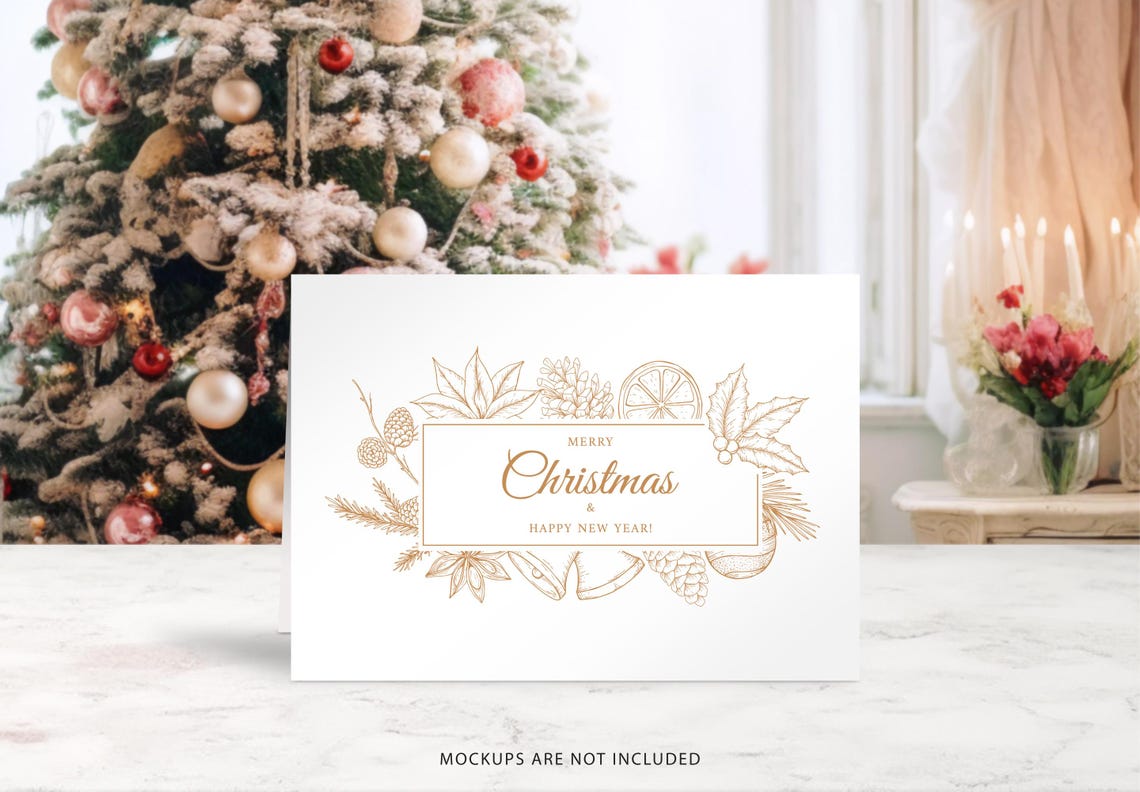 Hand Drawn Christmas Frames, Christmas SVG, Vintage Christmas ...