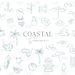 Coastal Summer SVG Bundle: Nautical Clipart, Beach Ocean Icons (digital ...