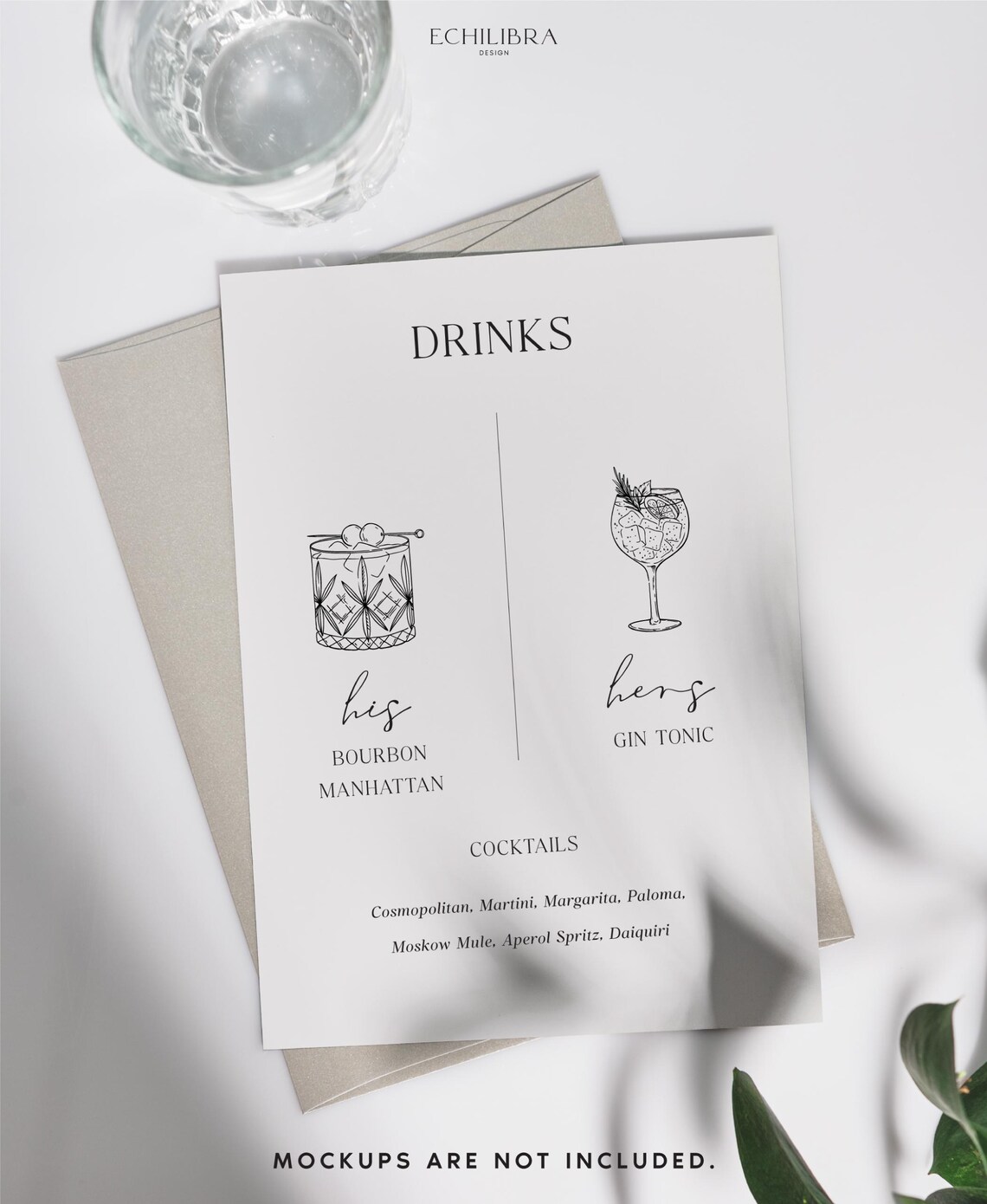 Cocktail Procreate Brush Stamps, Wedding Drink Illustrations (digital ...