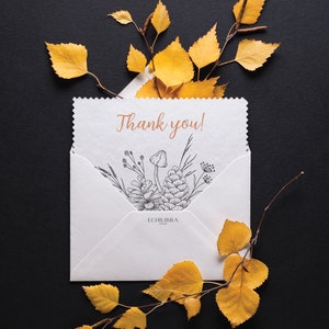 Autumn Floral Line Art, Fall Flowers, Hand Drawn Autumn Designs ...