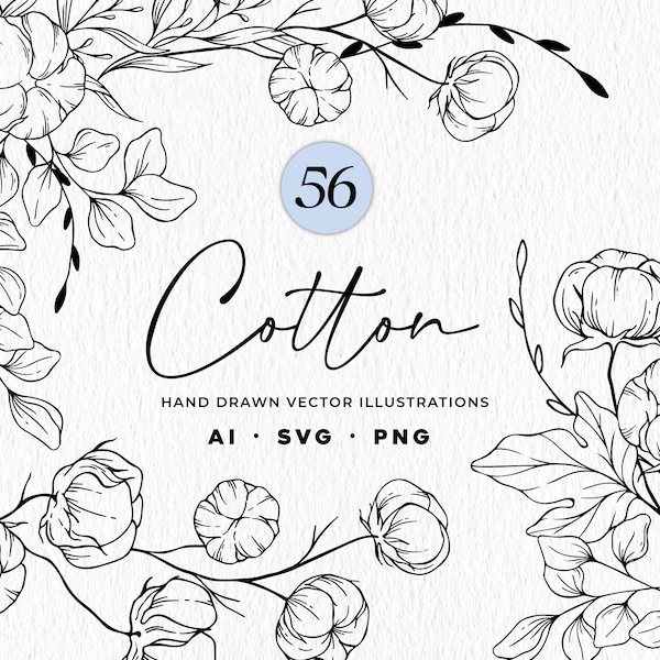 Cotton Svg - Etsy