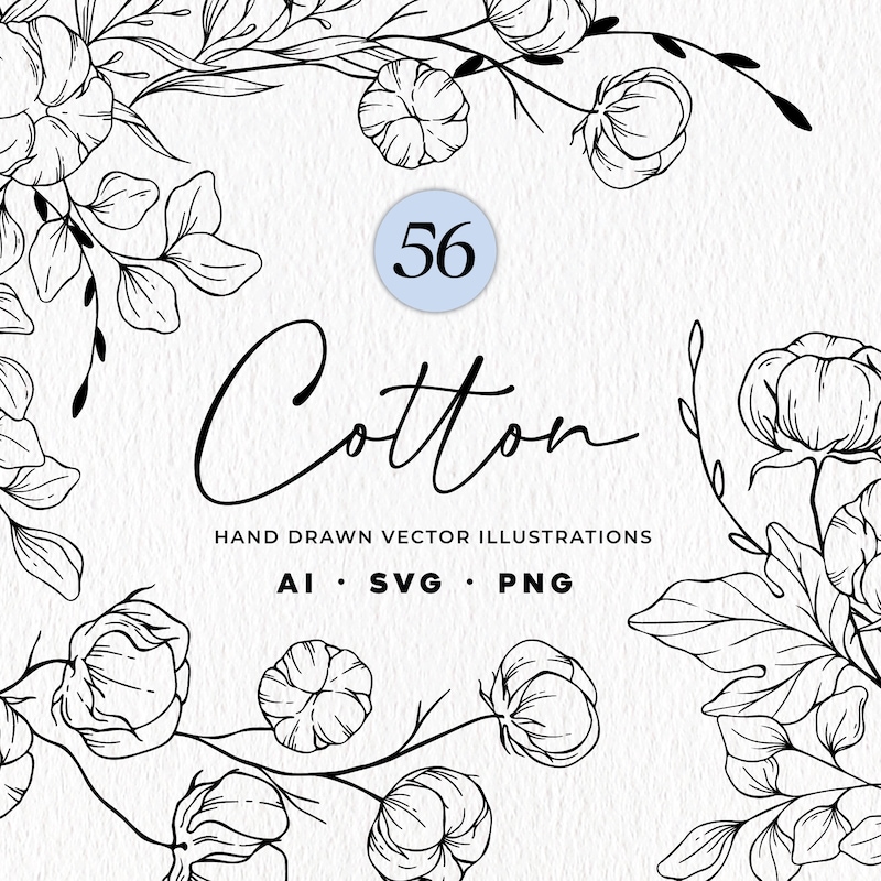 Cotton Svg - Etsy