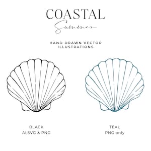 Coastal Summer SVG Bundle: Nautical Clipart, Beach Ocean Icons (digital ...