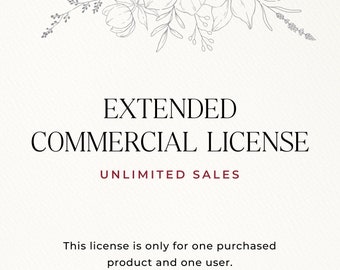 Extended Commercial License for 1 Clip Art Extended License - Etsy