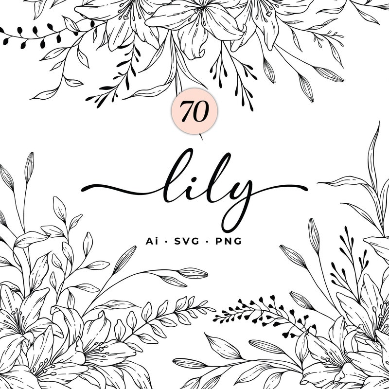 Lily Svg - Etsy