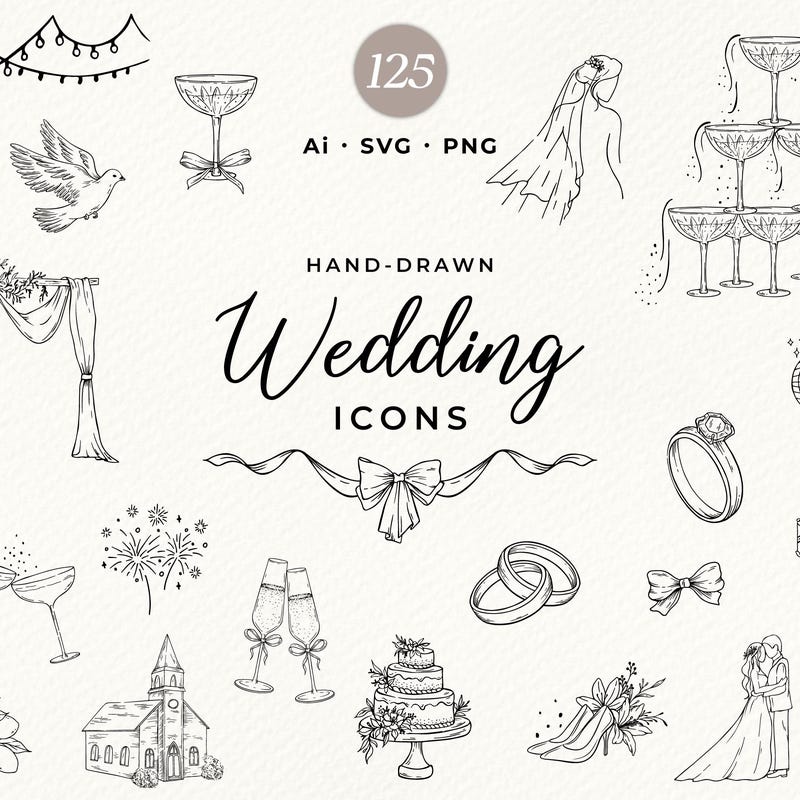 Flower Icon Illustration - Etsy