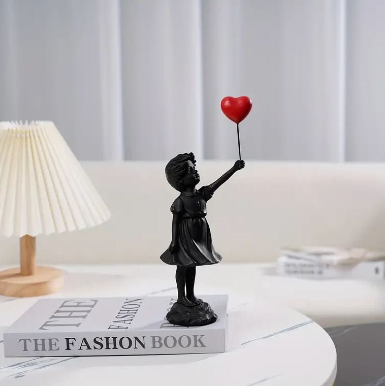 Banksy Style girl With Balloon Statue Home Decor - Etsy