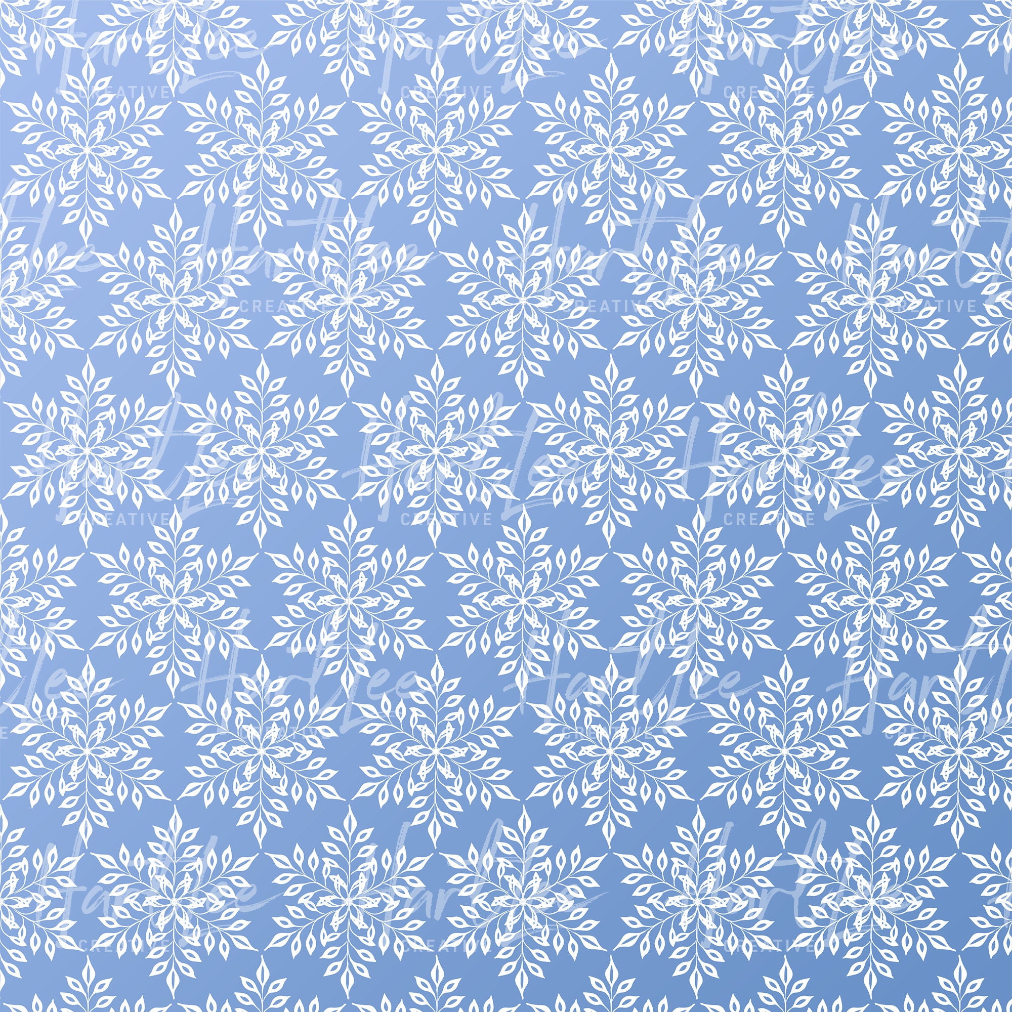 Snowflake Seamless Background Repeat • Winter Christmas Repeating ...