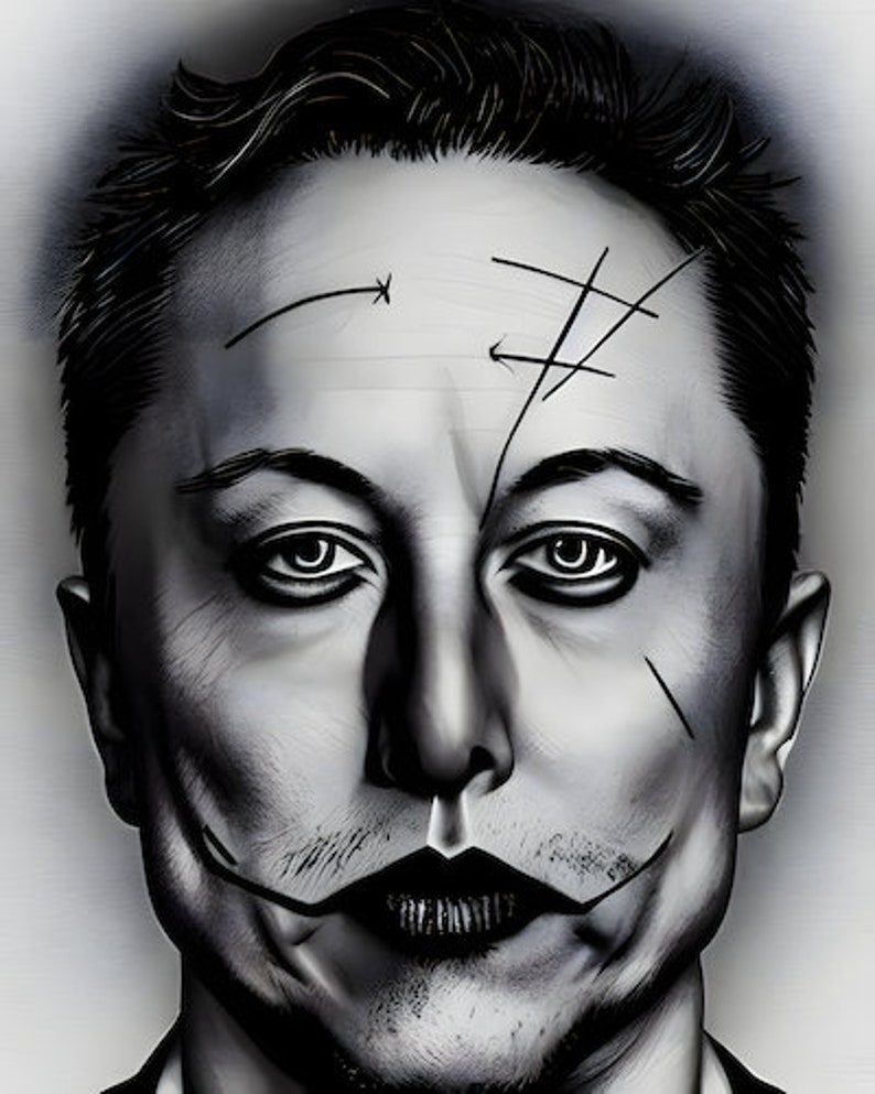 Elon Musk - as a CLOWN! 5-pic Set - Etsy