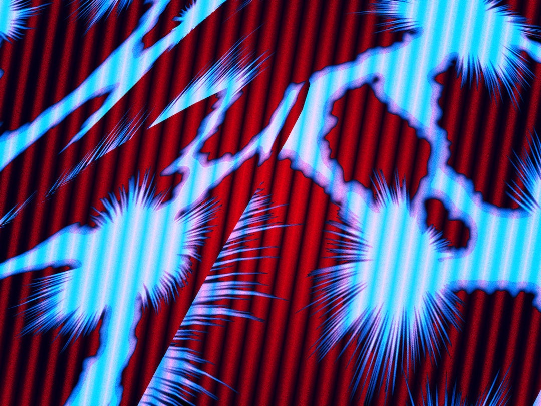 Some Kinda Red and Blue Ripple Pattern, Bro (4096x3072) - Etsy