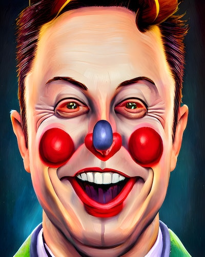 Elon Musk - as a CLOWN! 5-pic Set - Etsy