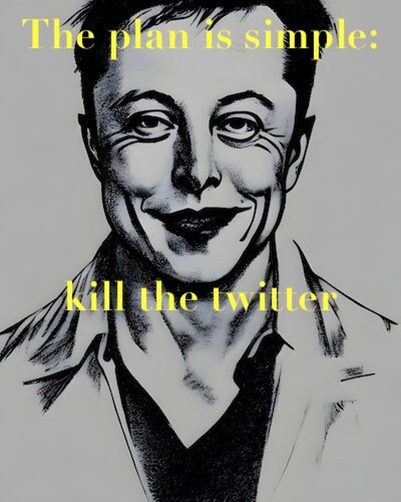 Elon Musk - as a CLOWN! 5-pic Set - Etsy