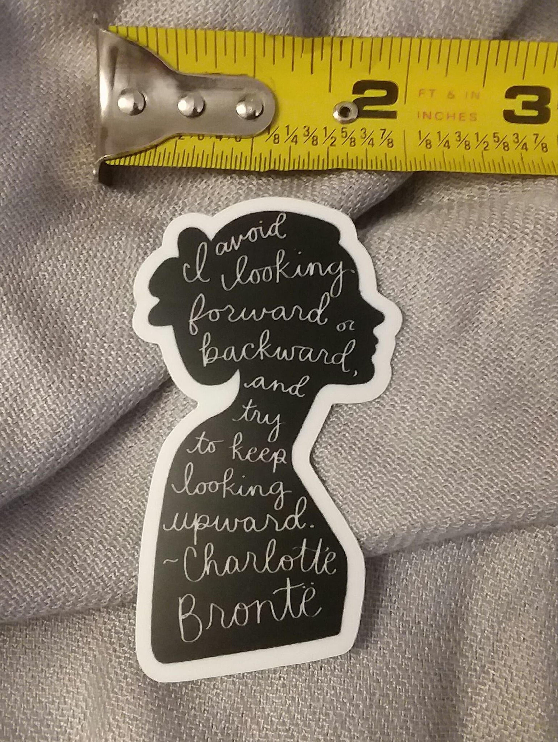Charlotte Bronte Sticker, Water Bottle Sticker, Vinyl Sticker, Laptop ...