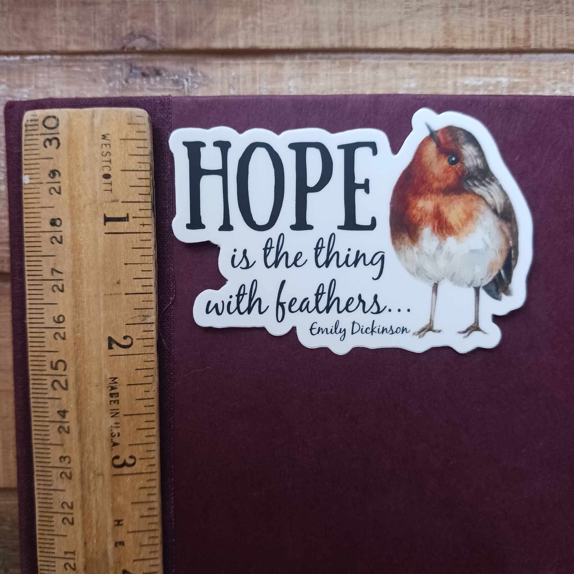 Emily Dickinson Sticker 1, Water Bottle Sticker, Laptop Decal, Poetry ...