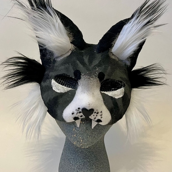 White Fox Mask Therian - Etsy
