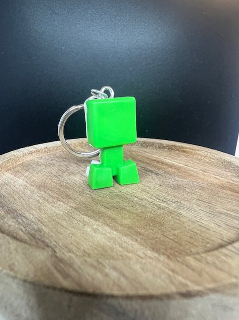 Minecraft Creeper Keychain - Etsy