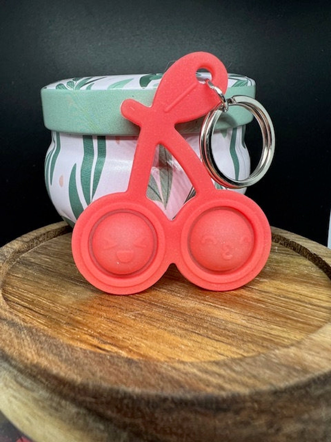 Small Cherry Pop-it Keychain - Etsy