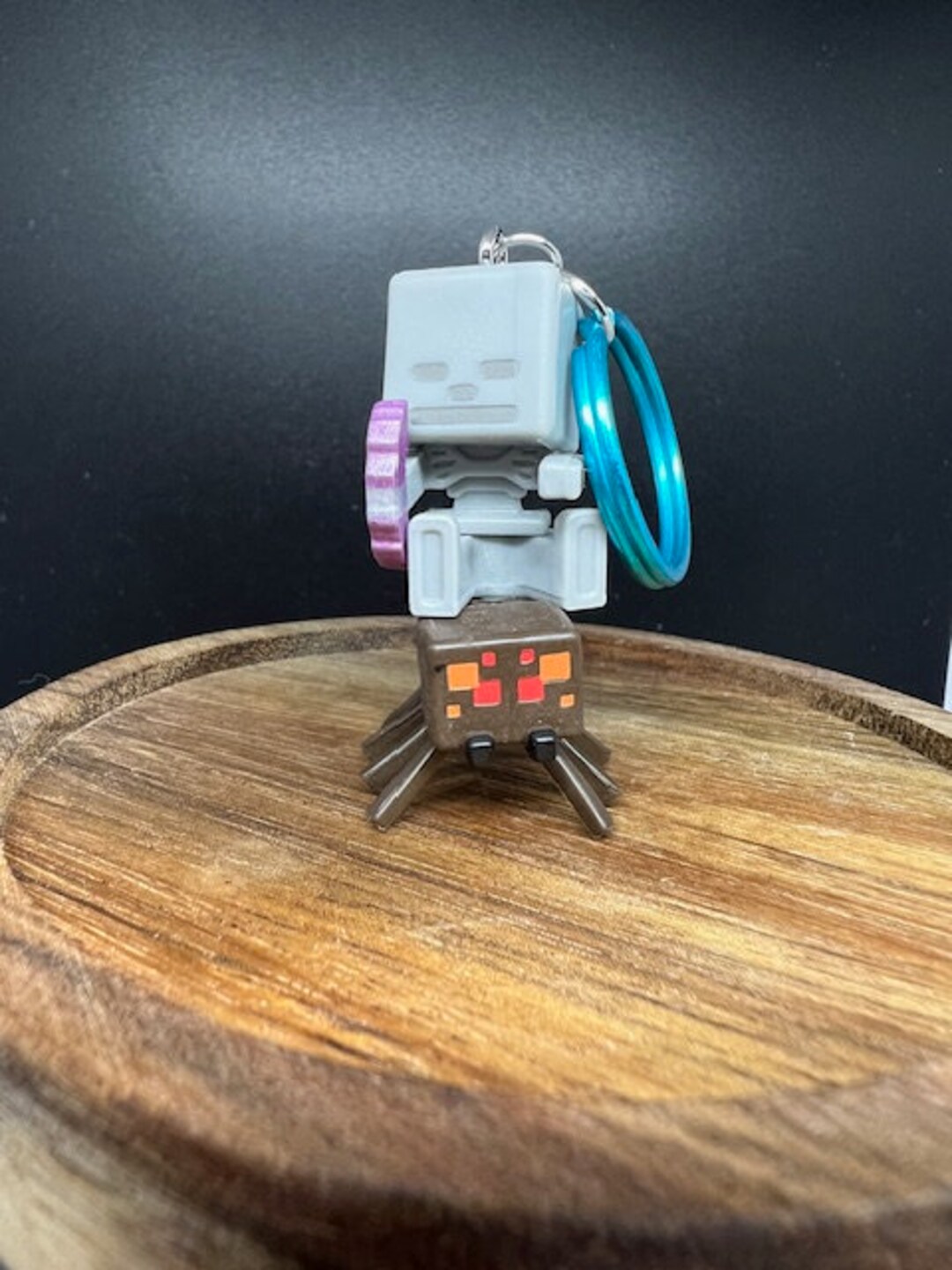 Minecraft Skeleton Keychain - Etsy