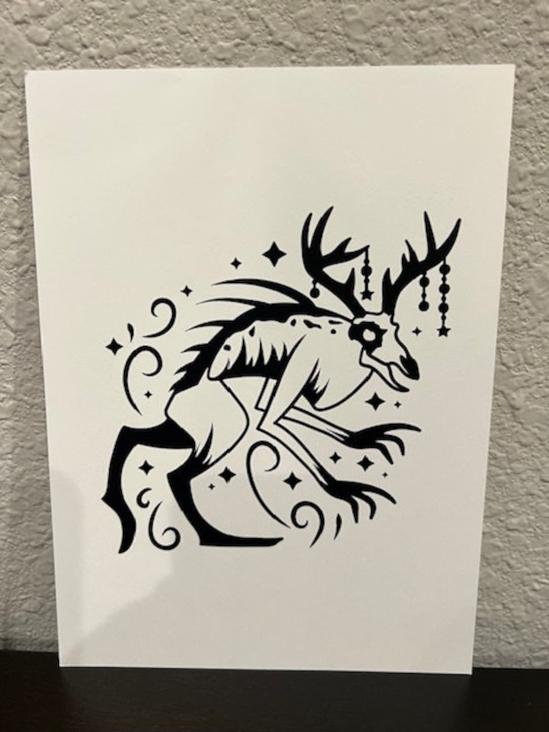 Wendigo Wall Art (5x7) - Etsy