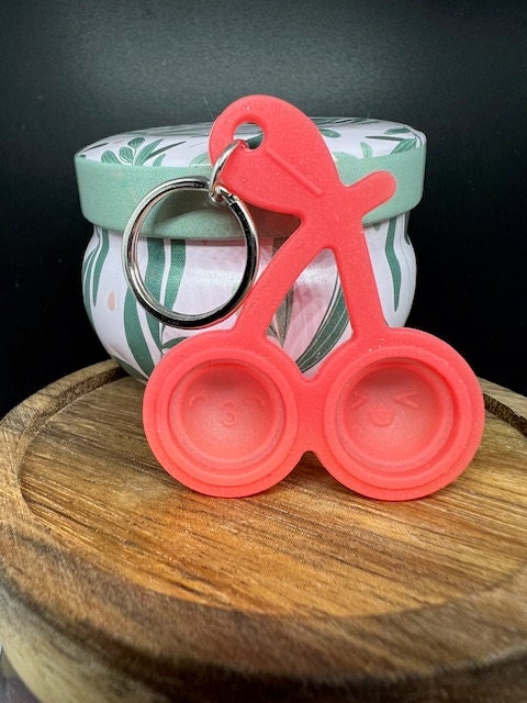 Small Cherry Pop-it Keychain - Etsy