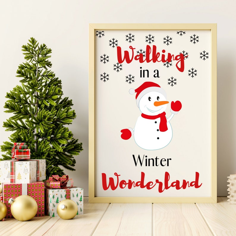 Walking in a Winter Wonderland PNG, Christmas PNG, Digital Download ...