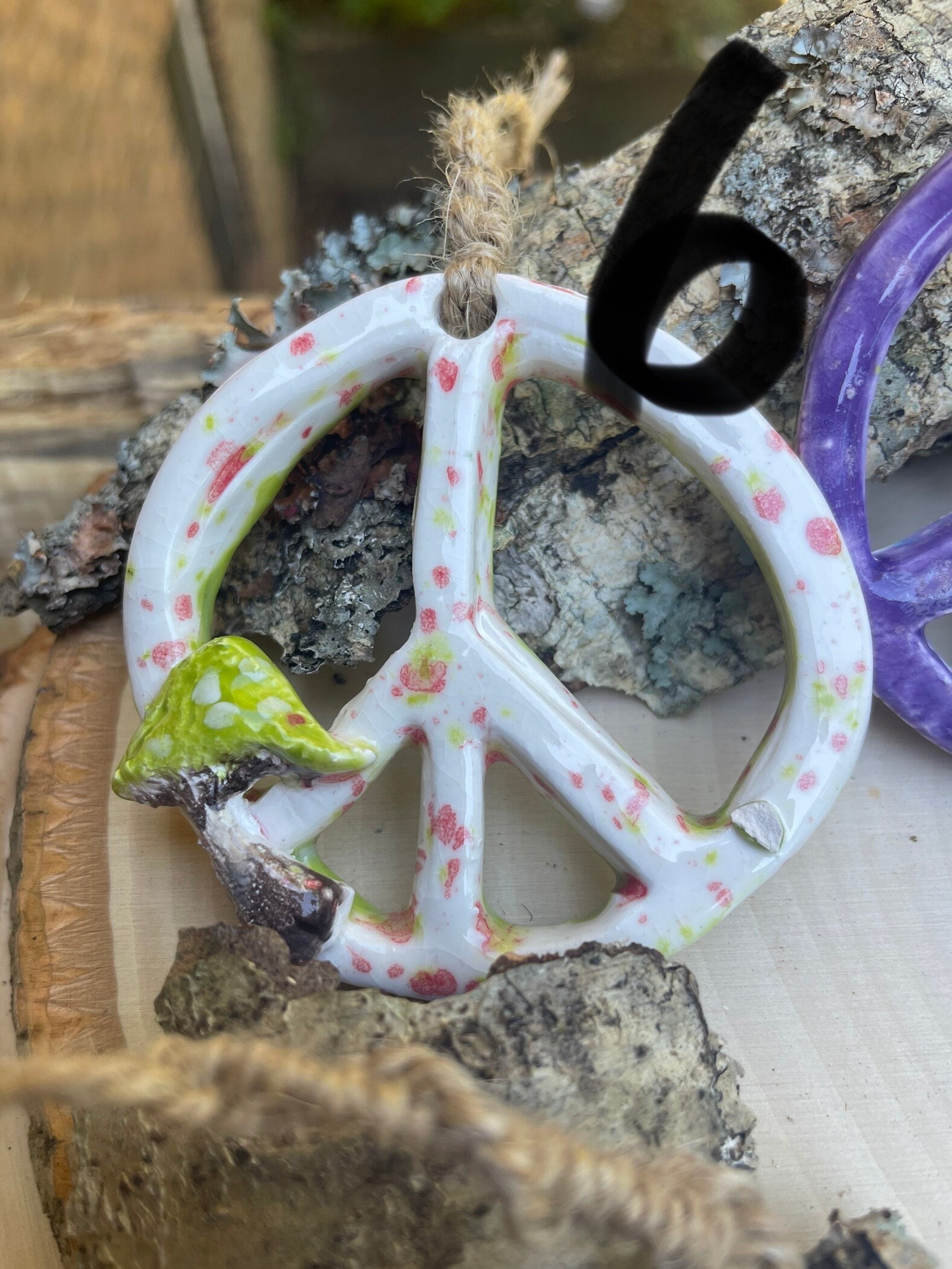 Peace, Peace Sign, Pottery, Mushroom, Mushrooms, Ceramic, Handmade ...