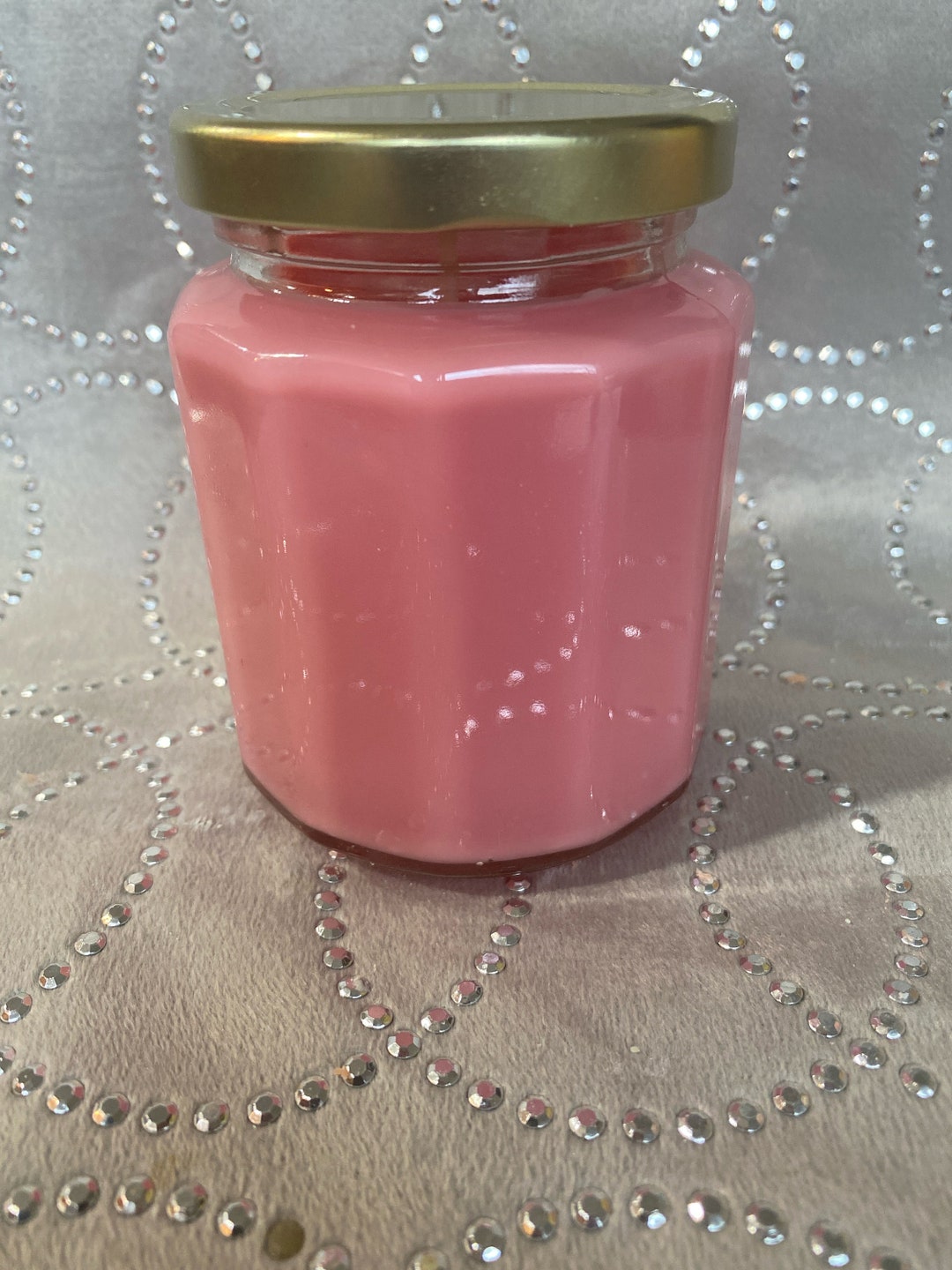 Pink Candles With Candy Watermelon Fragrance, Made by Hand From Soy Wax ...