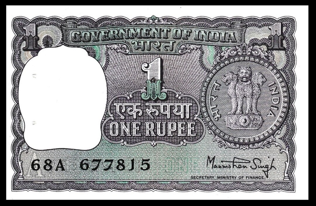 India 1 Rupee 1978 P77v Letter A, UNC, Sig. Manmohan Singh UNC - Etsy