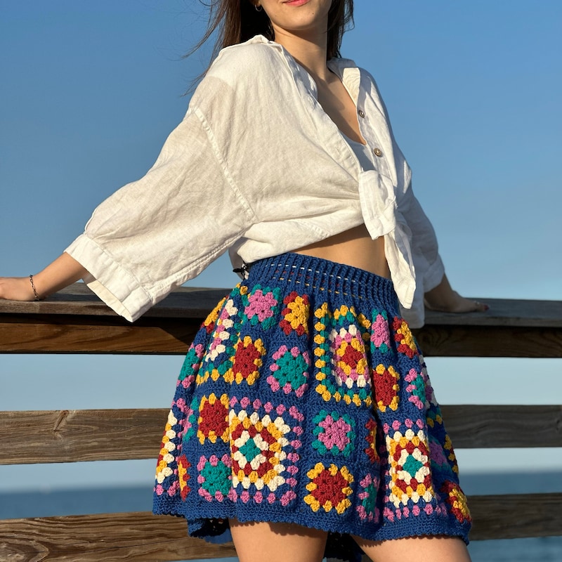 Granny Square Skirt - Etsy
