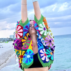 Crochet Pattern, Crochet Daisy Sweater PDF Pattern (instant Download ...