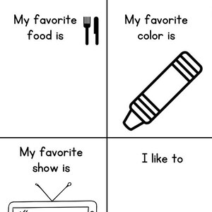 All About Me Student Worksheet - Etsy