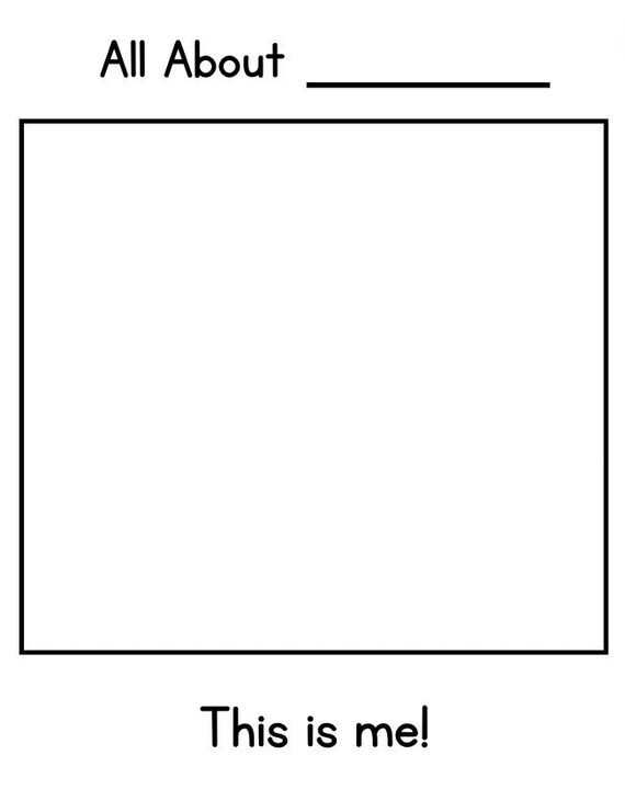 All About Me Student Worksheet - Etsy