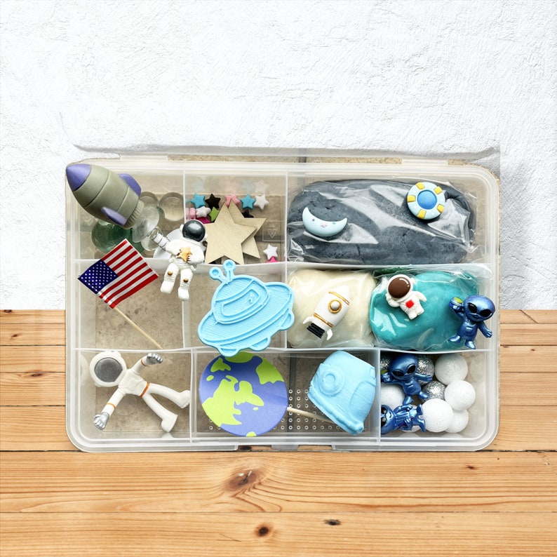 Astronaut Space Playdough Sensory Kit - Etsy