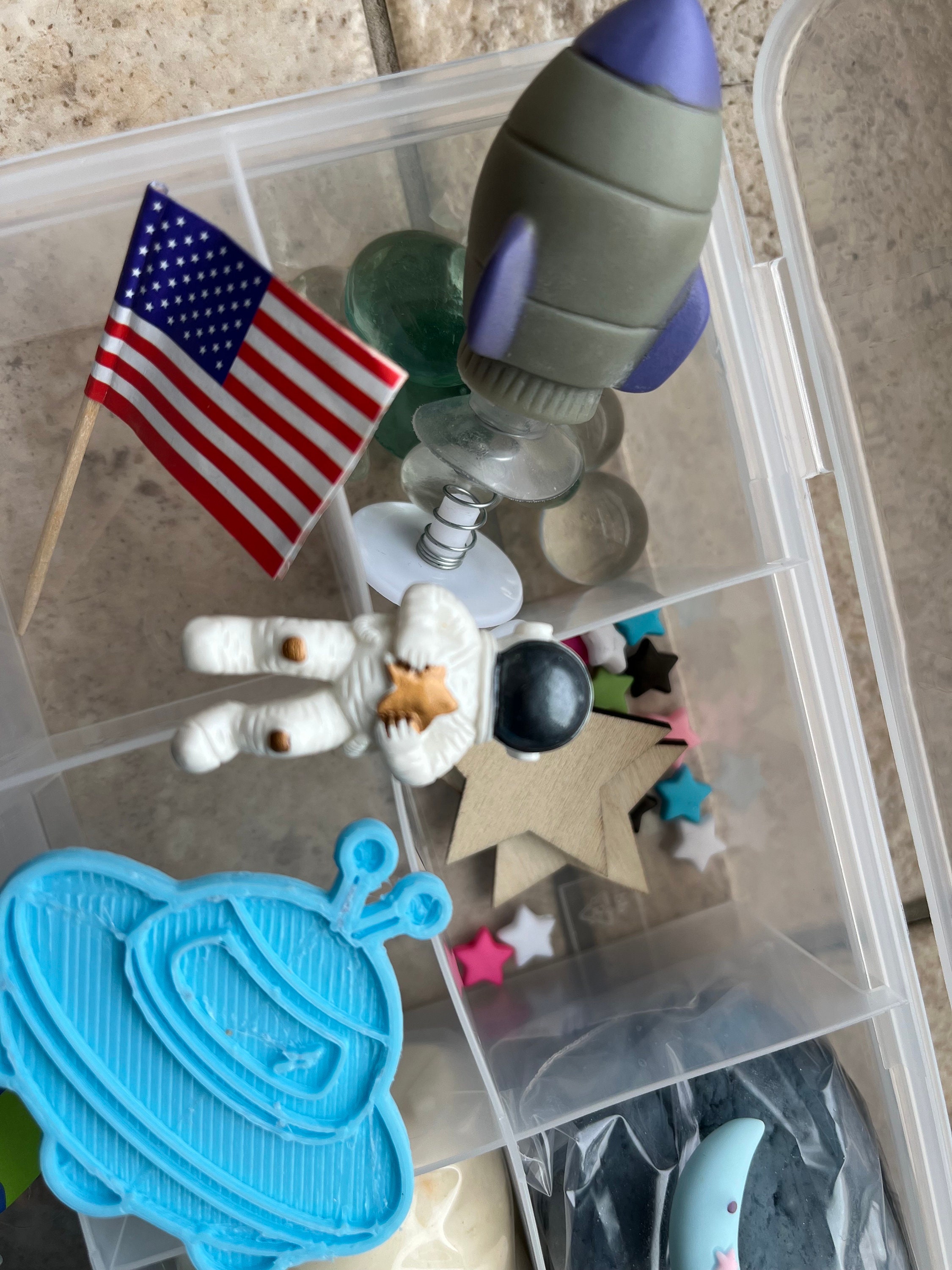 Astronaut Space Playdough Sensory Kit - Etsy