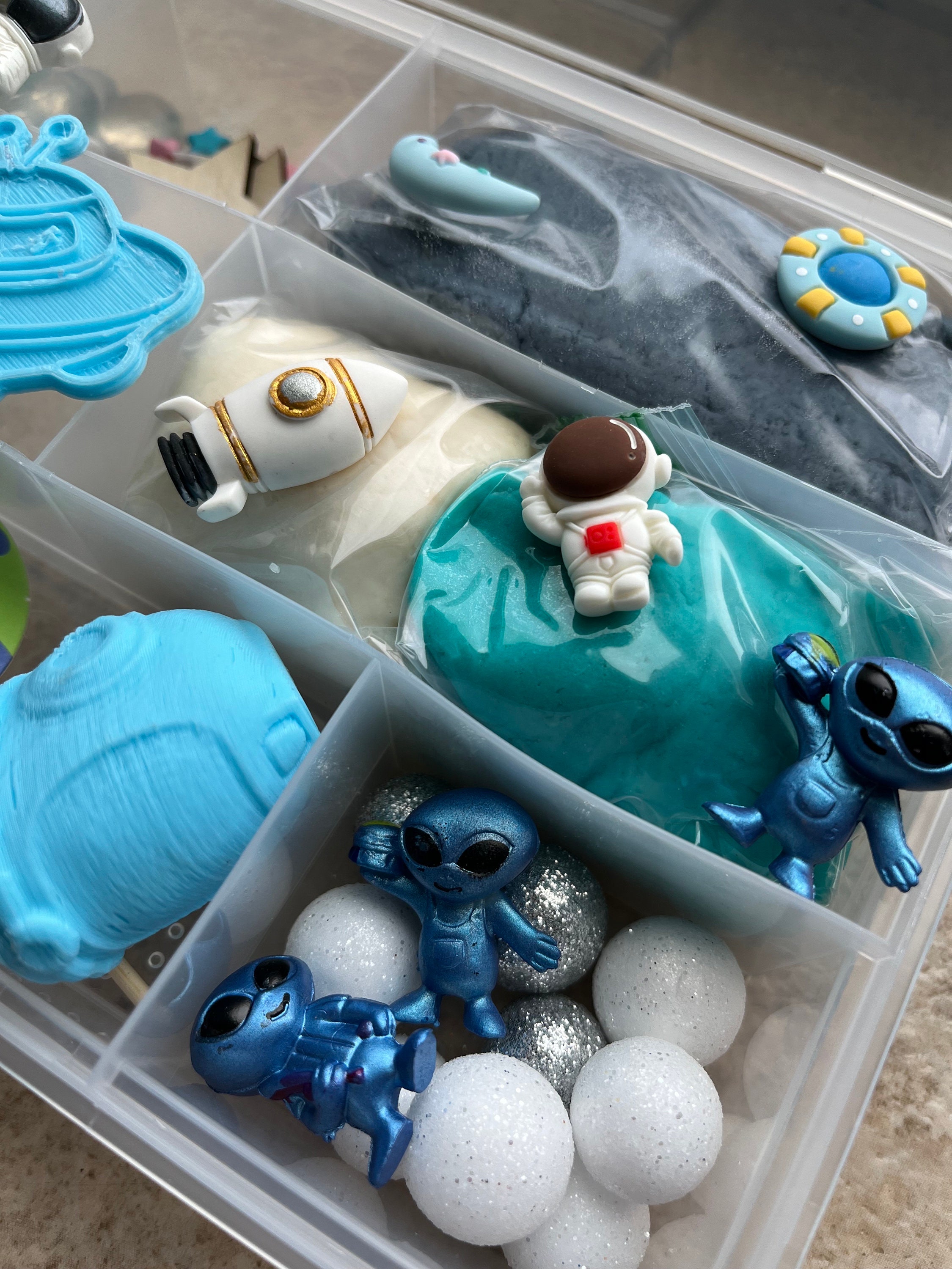 Astronaut Space Playdough Sensory Kit - Etsy