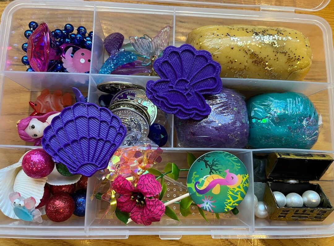 Mermaid Magic Playdough Sensory Kit - Etsy