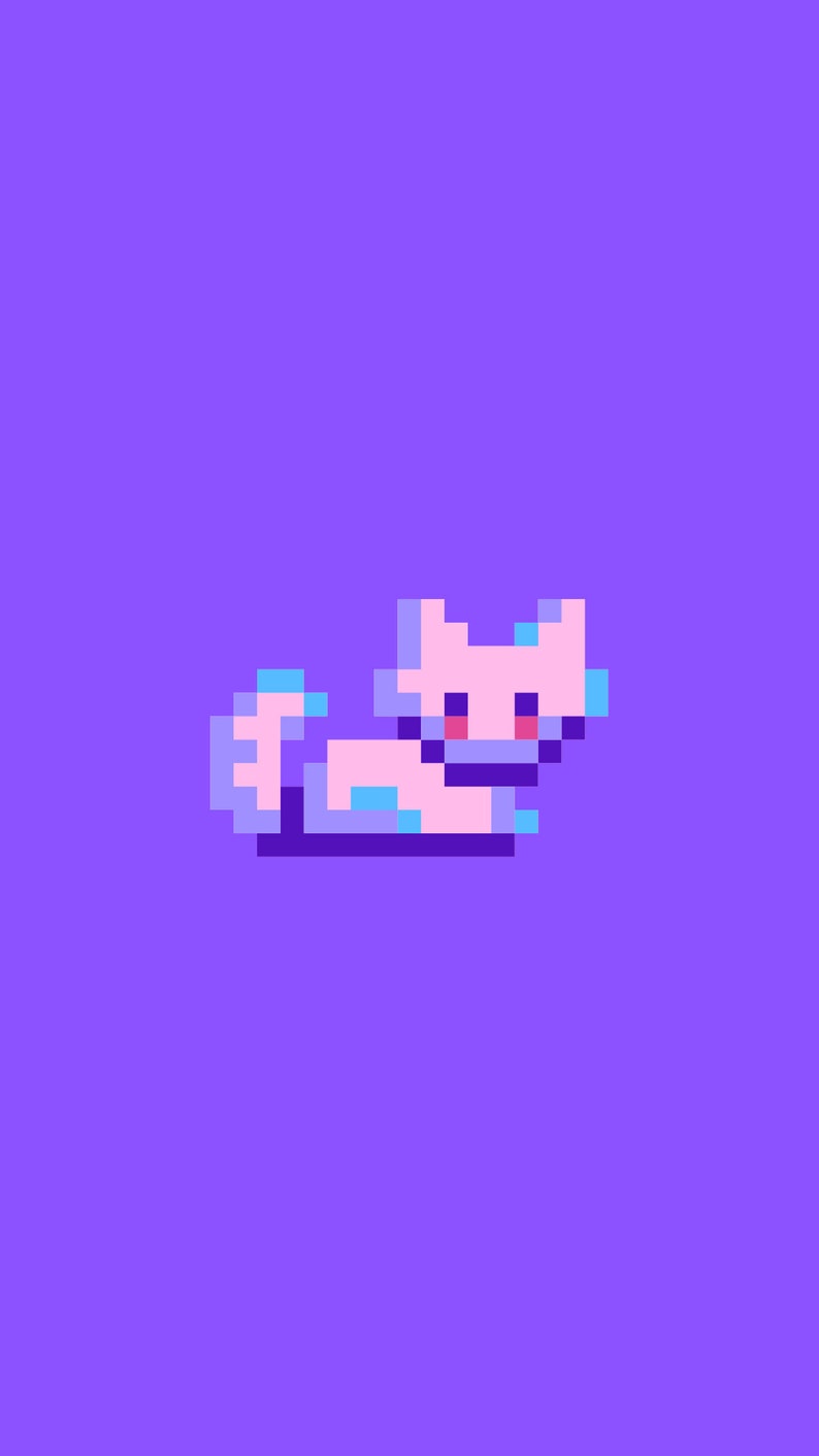Pixel Cat Instagram Cover - Etsy