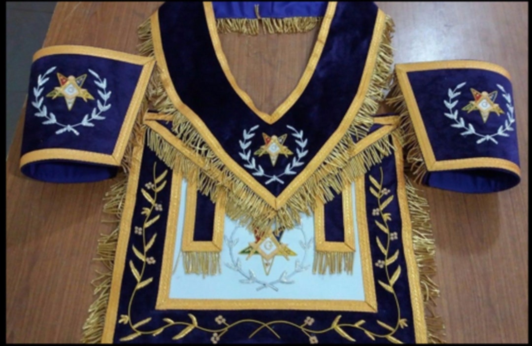 Masonic Regalia Grand Patron Apron Set Collar & Cuff's - Etsy Australia