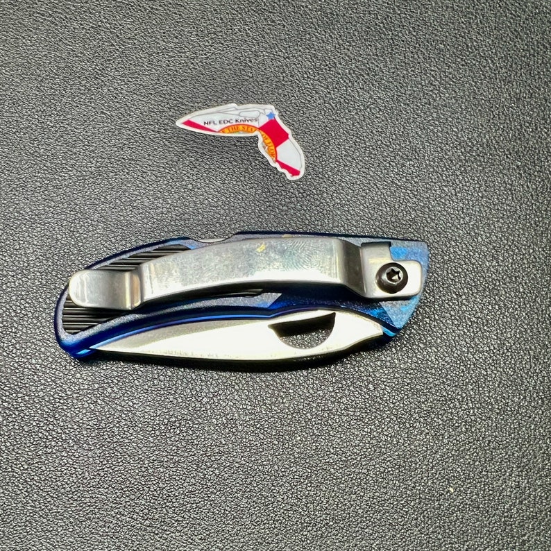 Hard Hat Lock Back Knife Blue - Etsy