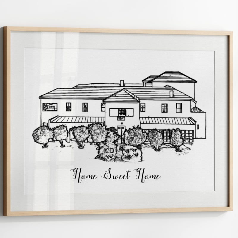 Custom House Drawing - Etsy