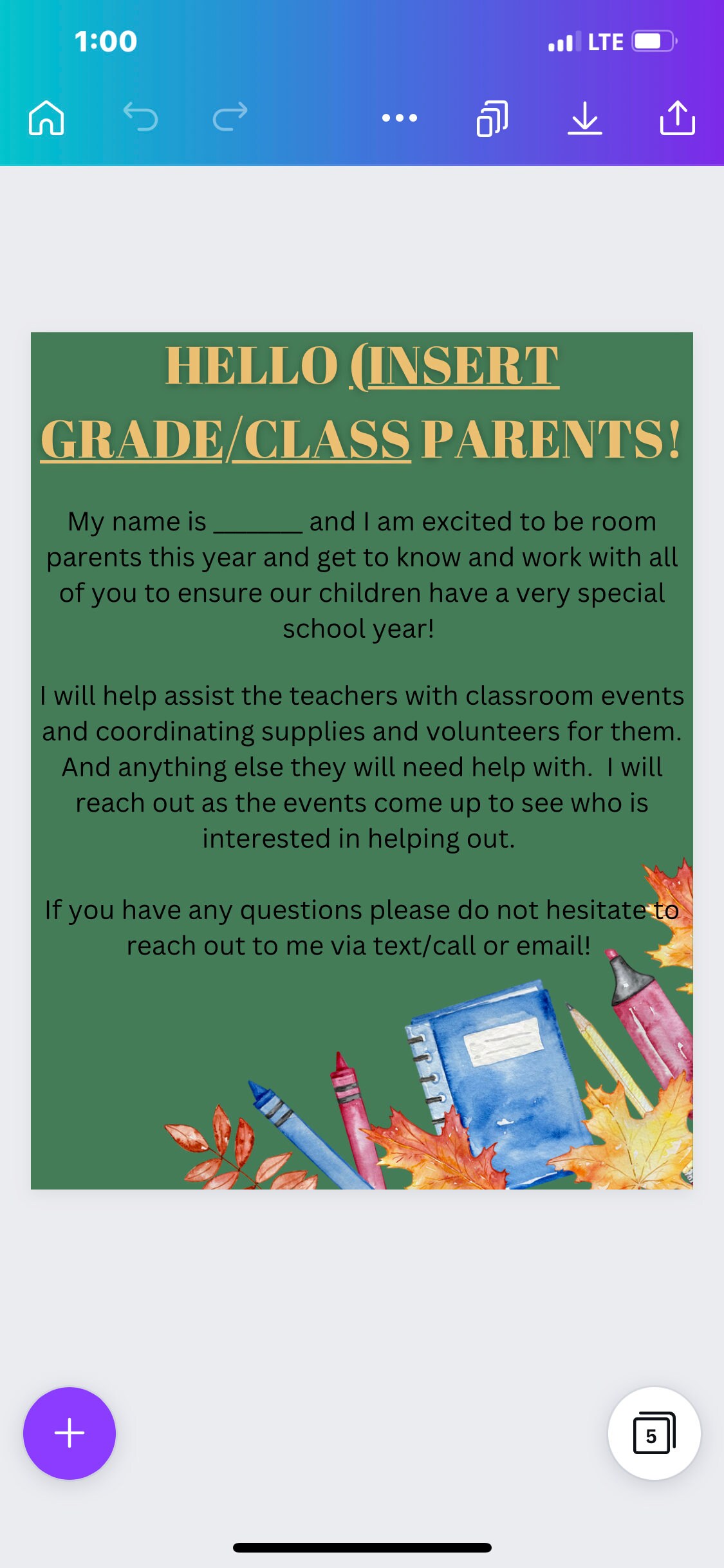 Room Parent/teacher Bundle - Etsy