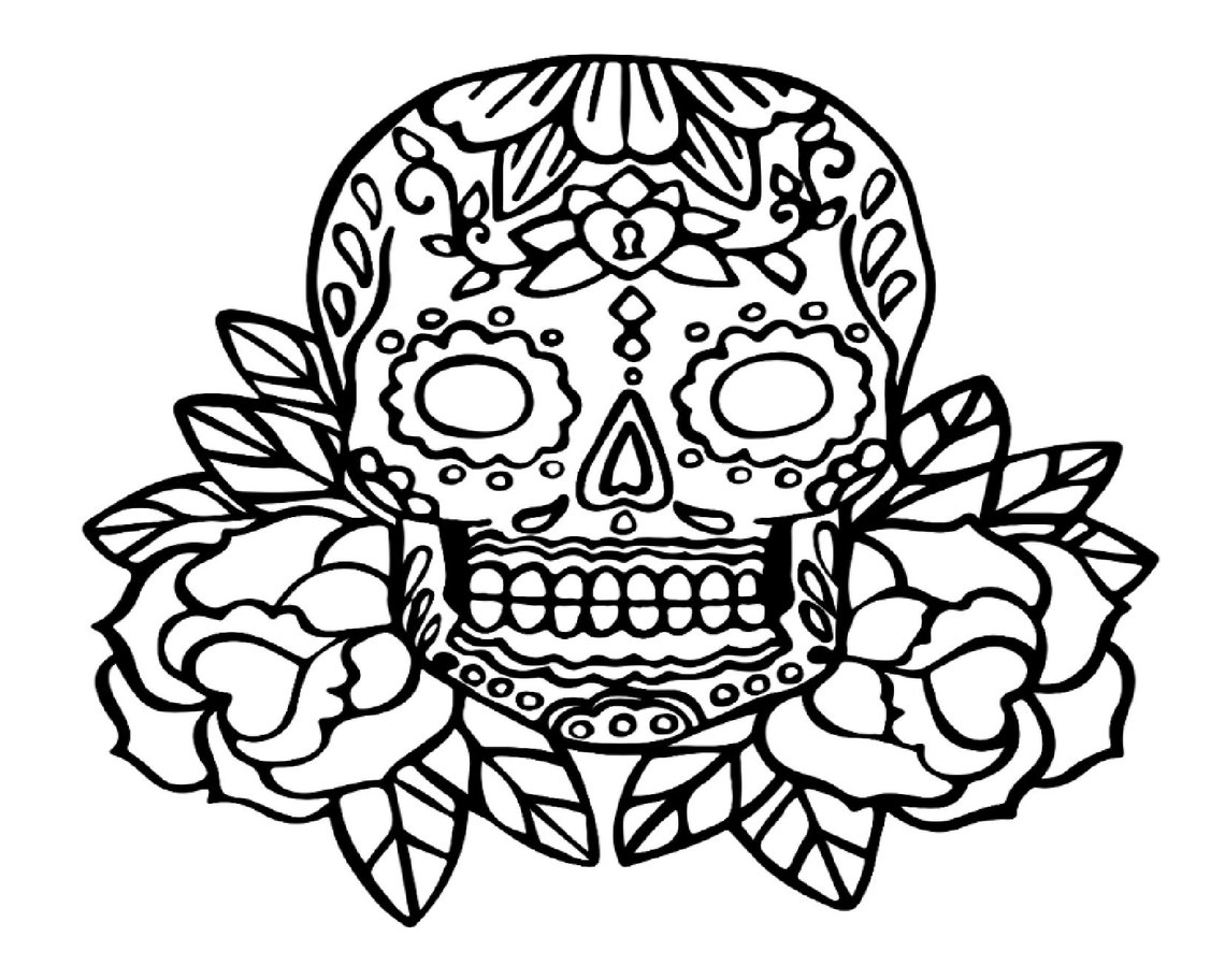 20 Sugar Skull Coloring Pages, A Fun and Creative Way to Celebrate Day ...