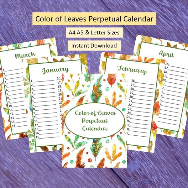 Preppy Calendar - Etsy