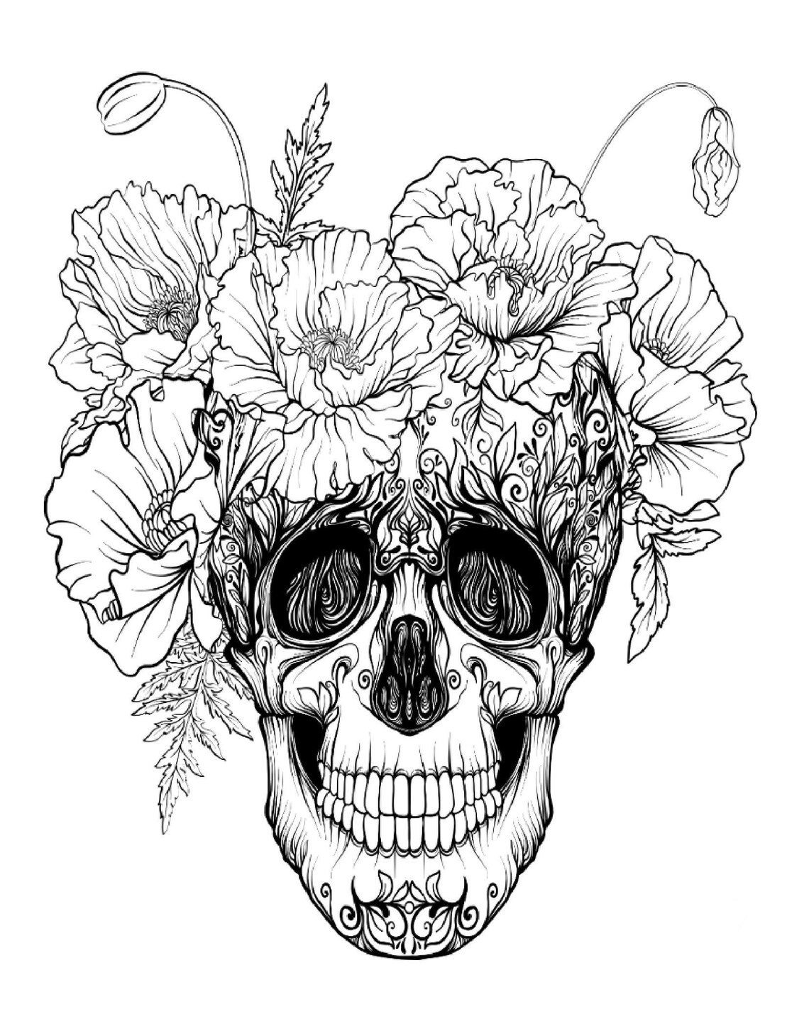 20 Sugar Skull Coloring Pages, A Fun and Creative Way to Celebrate Day ...