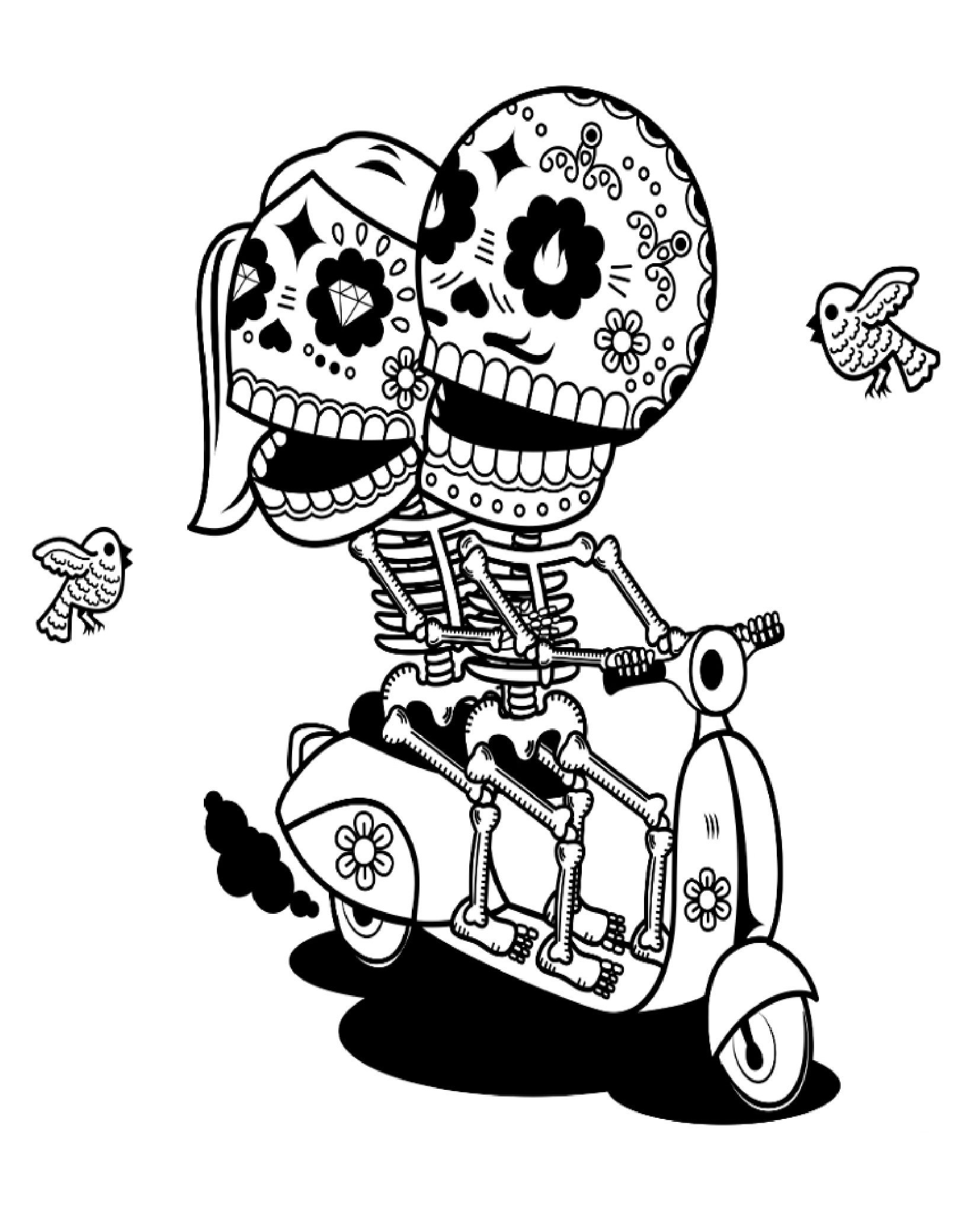 20 Sugar Skull Coloring Pages, A Fun and Creative Way to Celebrate Day ...