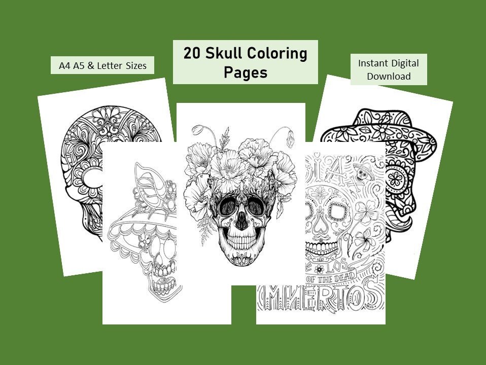 20 Sugar Skull Coloring Pages, A Fun and Creative Way to Celebrate Day ...