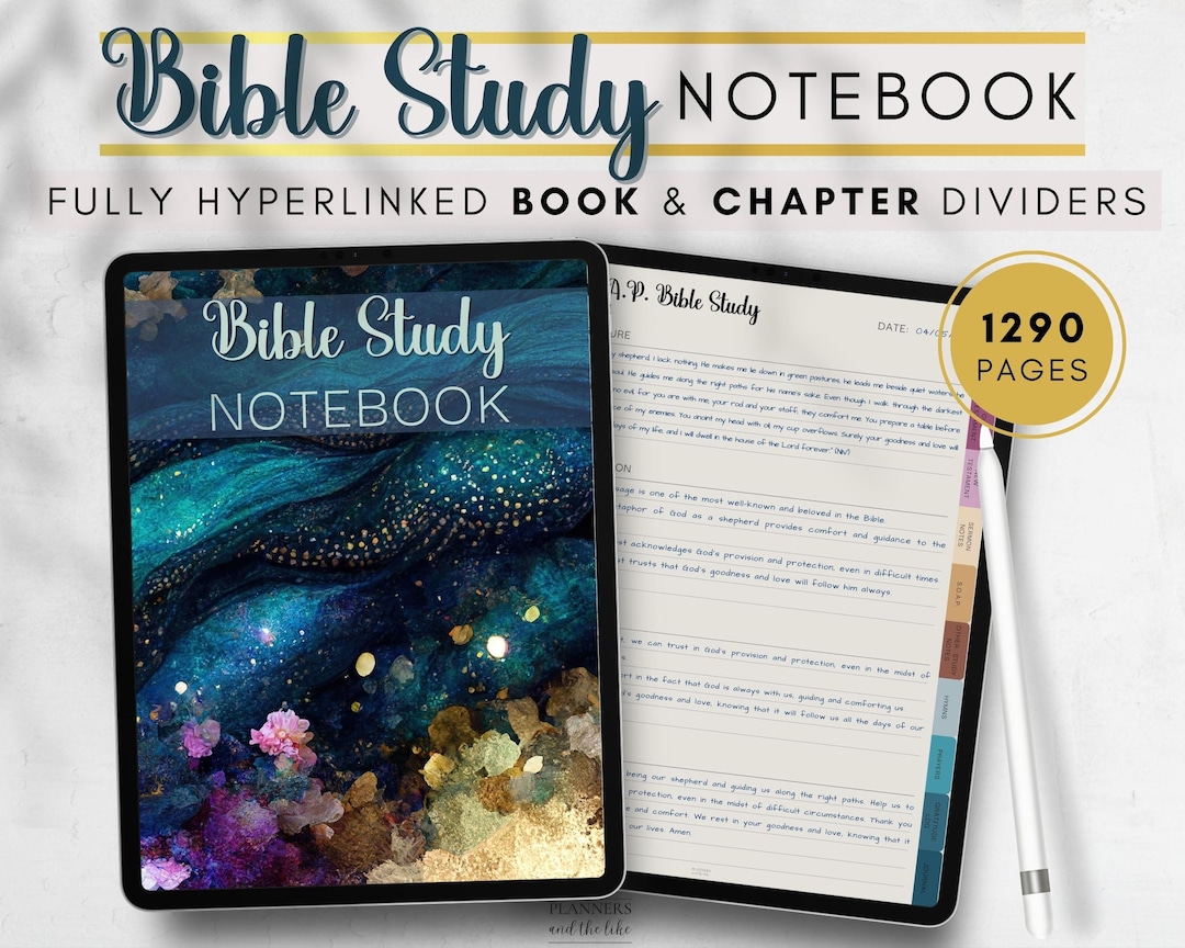 Fully Hyperlinked Digital Bible Study Notebook for Goodnotes ...