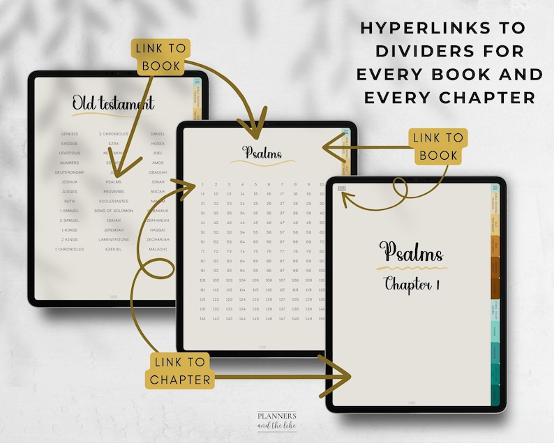 Digital Bible Study Notebook: Hyperlinked for Goodnotes, Samsung Notes ...